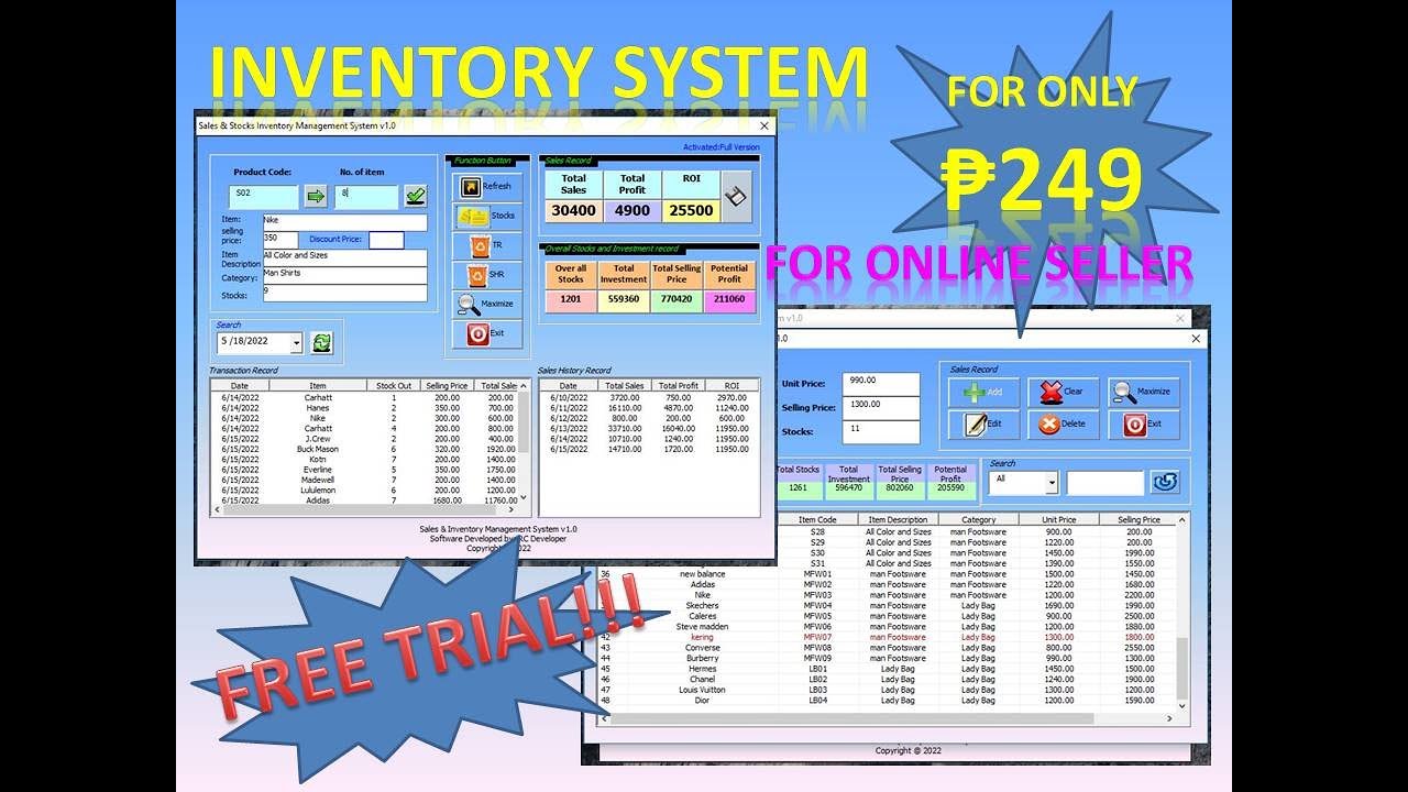 Inventory Management System Tutorial Youtube