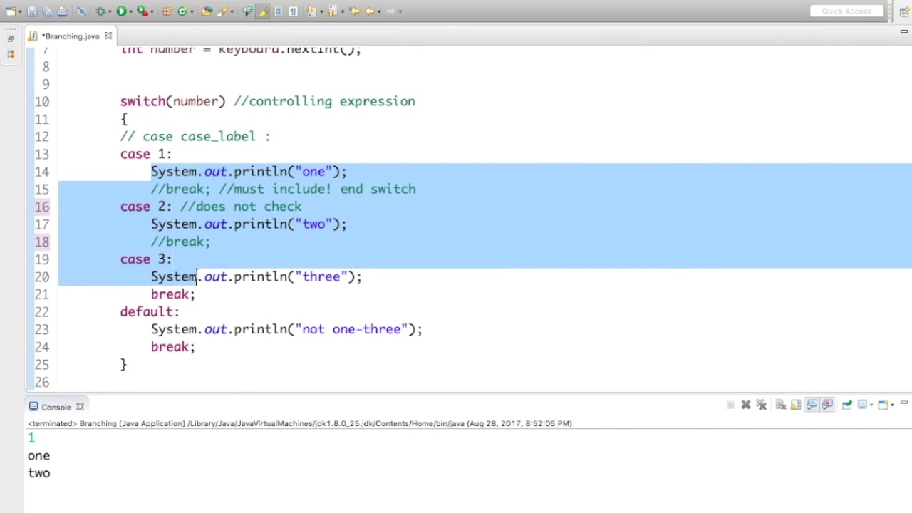 Switch Statements Youtube