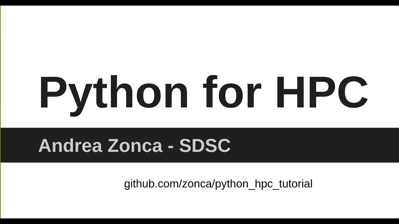 Python For Hpc Youtube