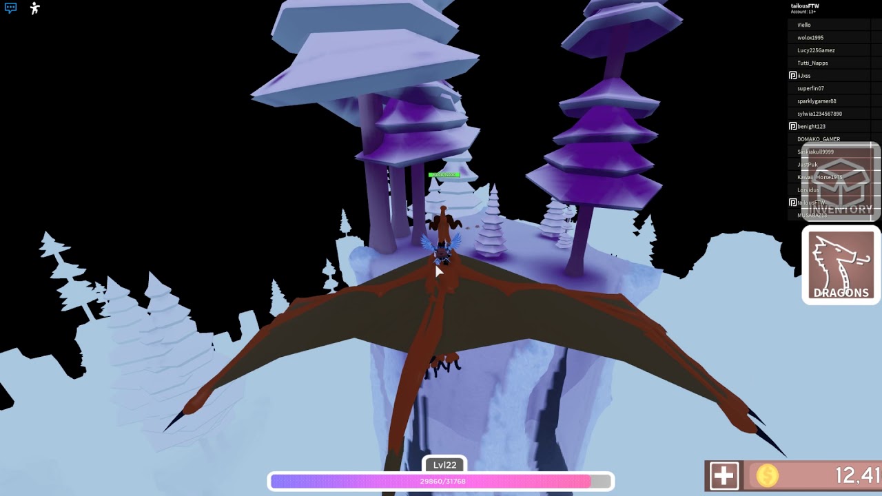 Roblox Dragon Adventure Exploring The Tundra World Youtube
