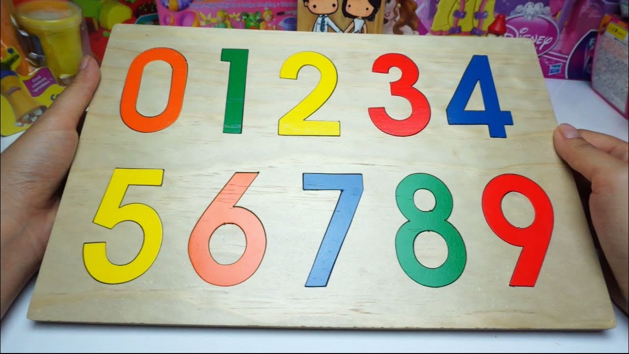 Learn Numbers For Children Wood Toy 123 Youtube