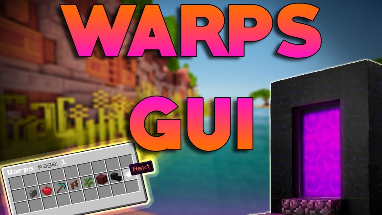 Warps Gui Plugin Minecraft 1 14 Youtube