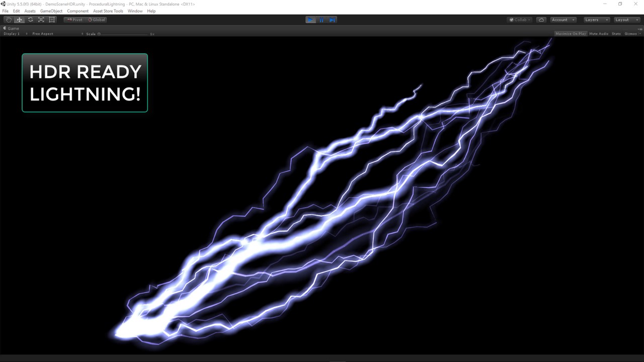 Procedural Lightning For Unity Is Hdr Ready Youtube