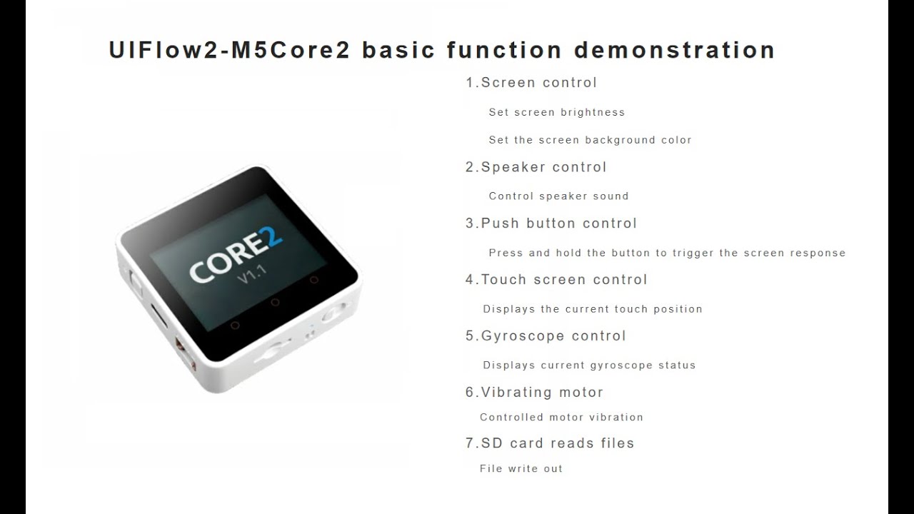 Comes With Function Programming Demonstration M5core2 Youtube