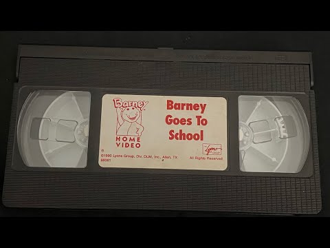 Barney Goes To School 1990 Vhs Youtube
