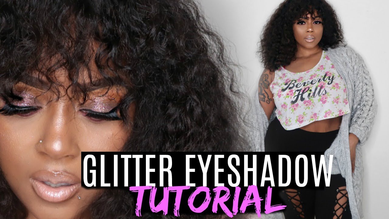 Easy Glitter Eyeshadow Tutorial Youtube