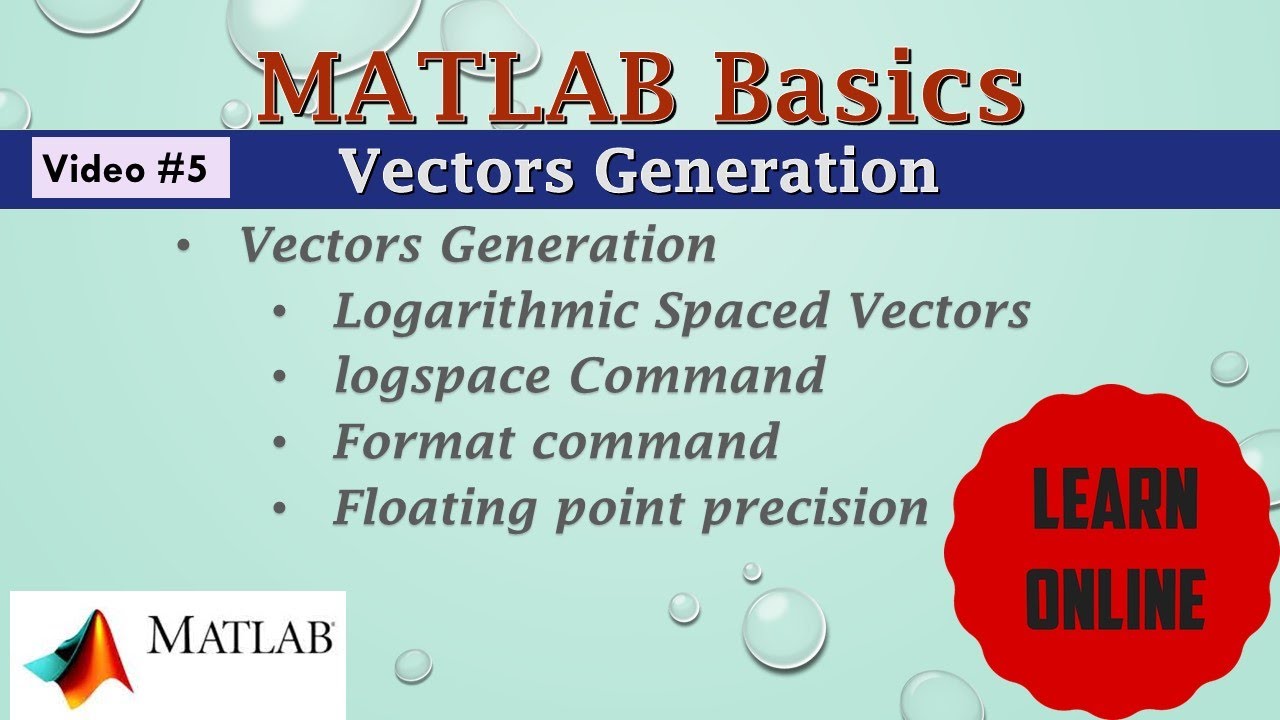 Logarithmic Space Or Logarithmic Vectors Generation Logspace Matlab