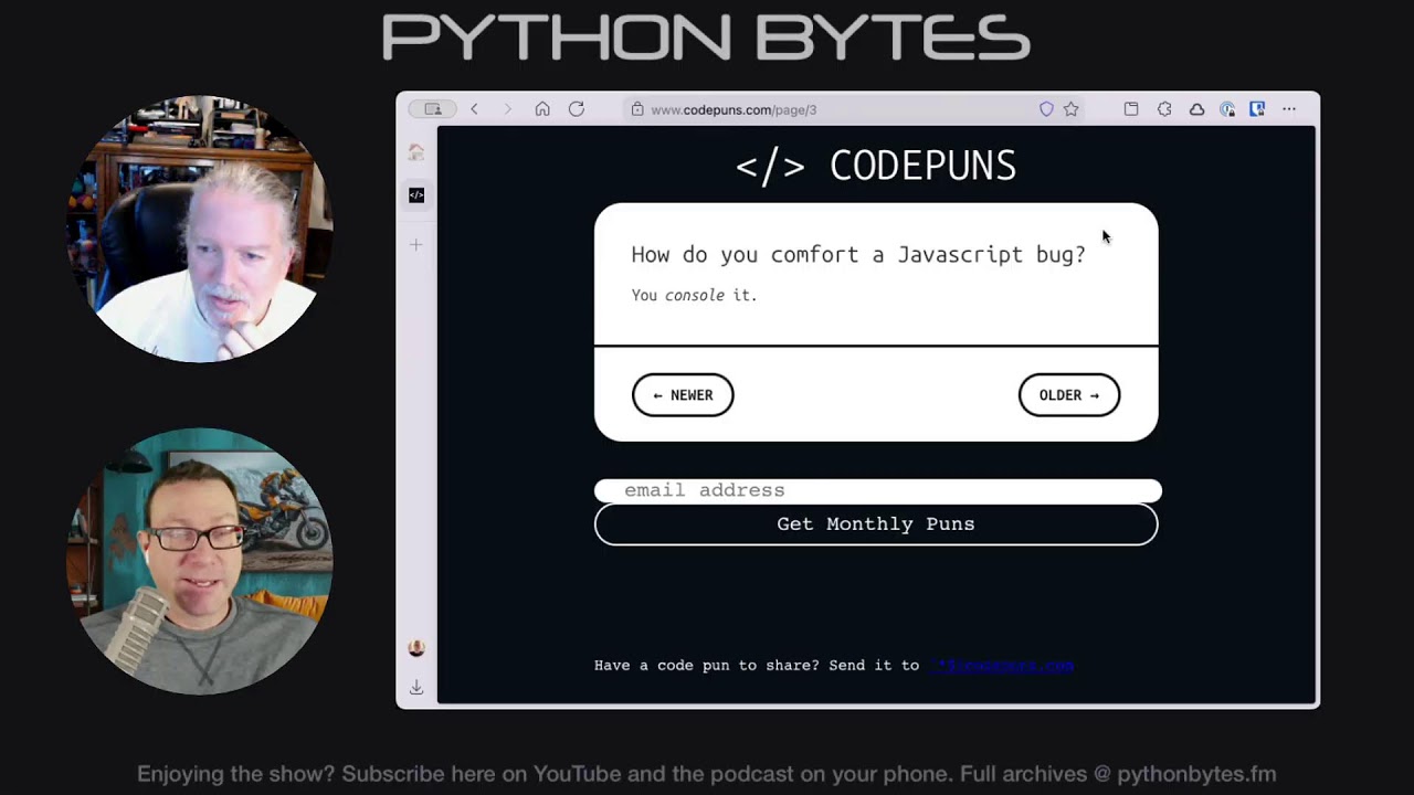 Python Bytes Live Stream Youtube