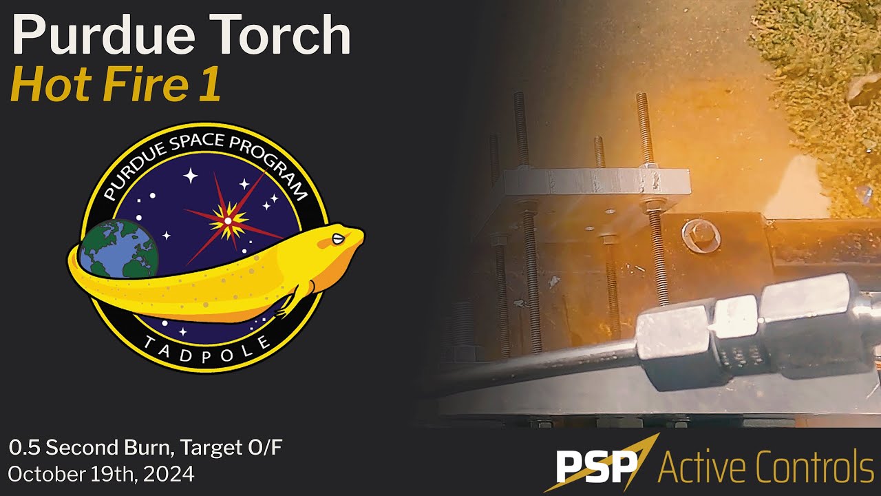 Psp Active Controls Torch Igniter Hotfire Test Youtube