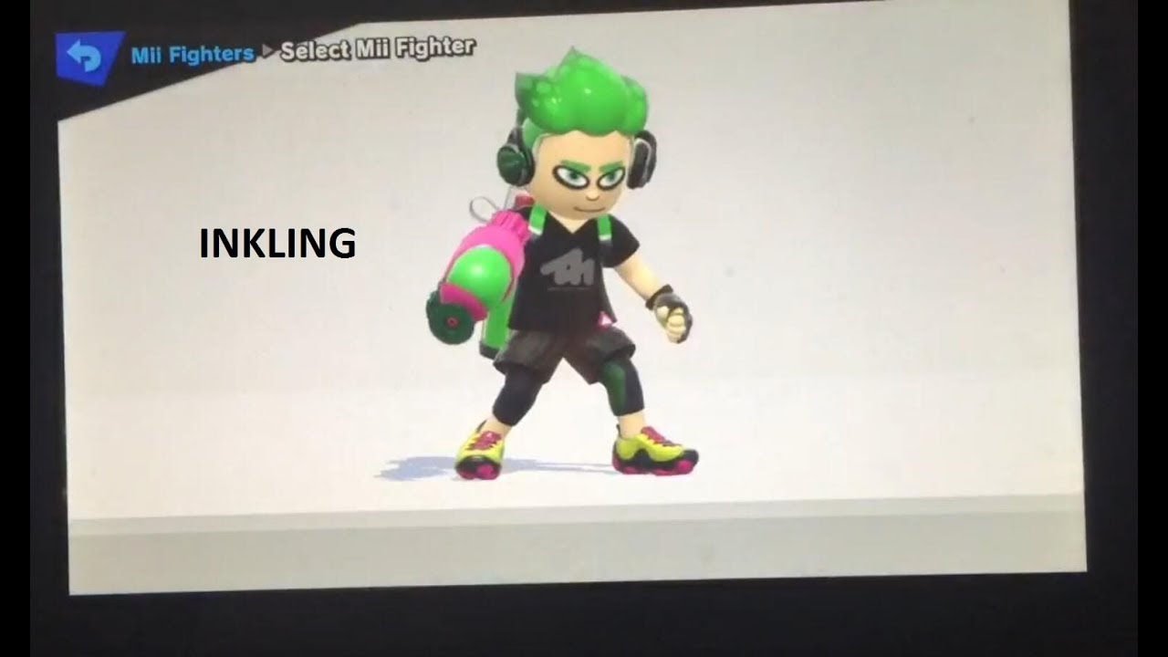 Inkling Boy Mii Creation Guide Youtube