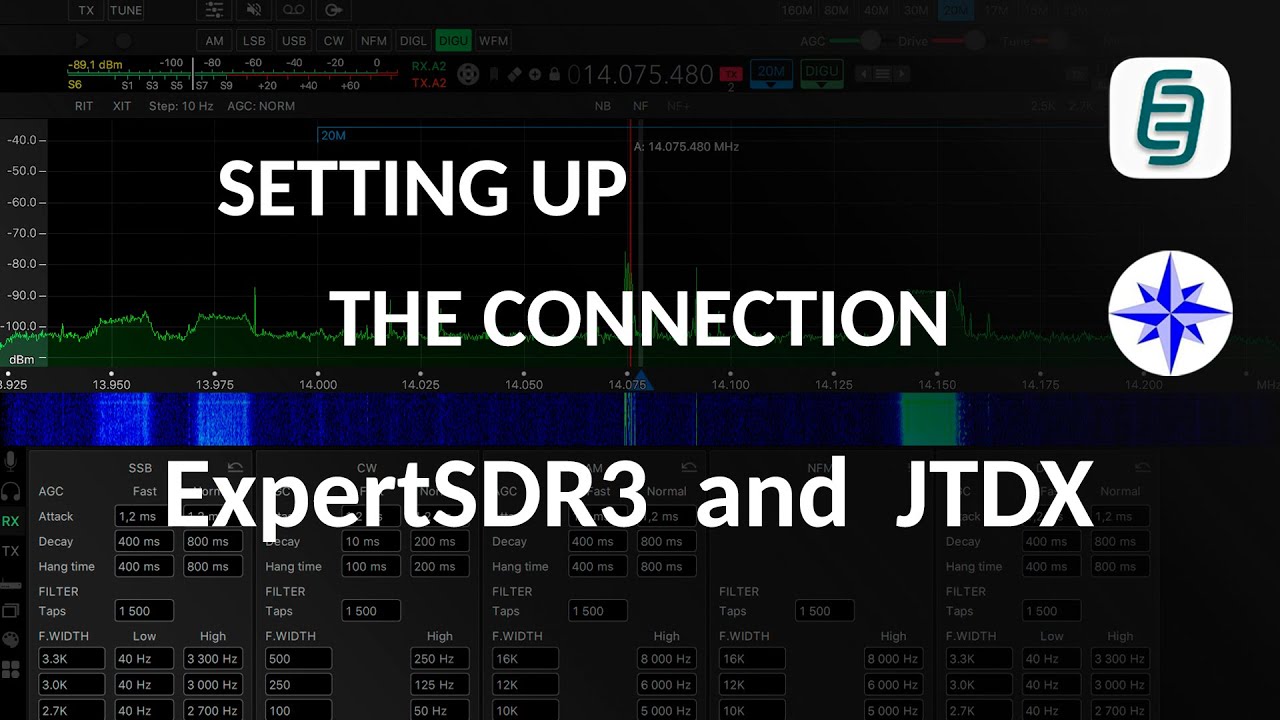 Expertsdr3 Jtdx Connection Set Up Youtube