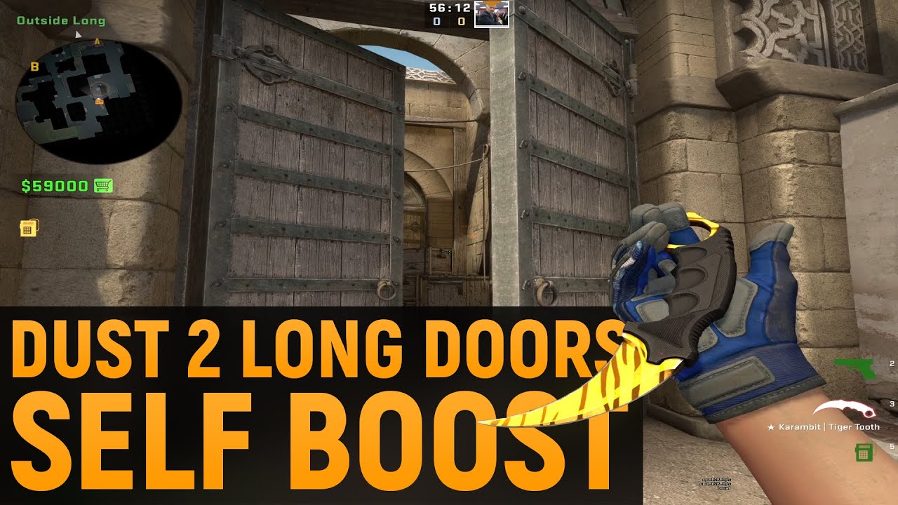 Csgo Dust 2 Long Door Self Boost Tutorial Boost Long Doors Without A