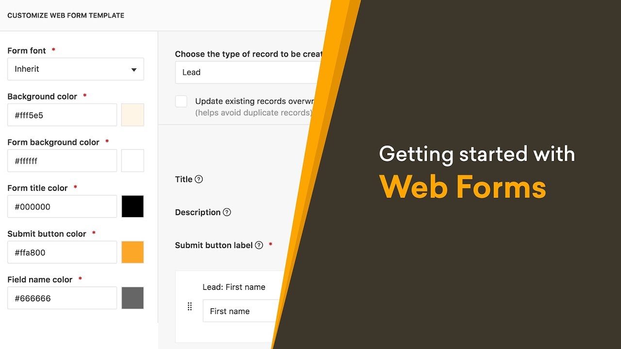 Web Forms Overview Freshsales Crm Youtube