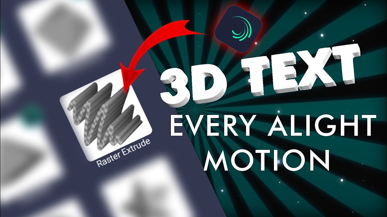 3d Text Transition Tutorial In Alight Motion With Xml How To Add