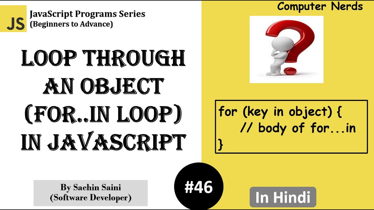 46 Loop Through An Object For In Loop In Javascript Javascript