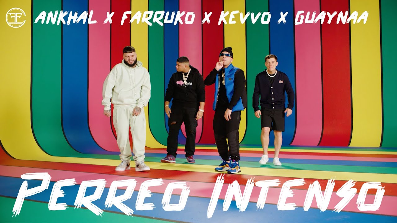 Ankhal Farruko Guaynaa Kevvo Perreo Intenso Official Music Video