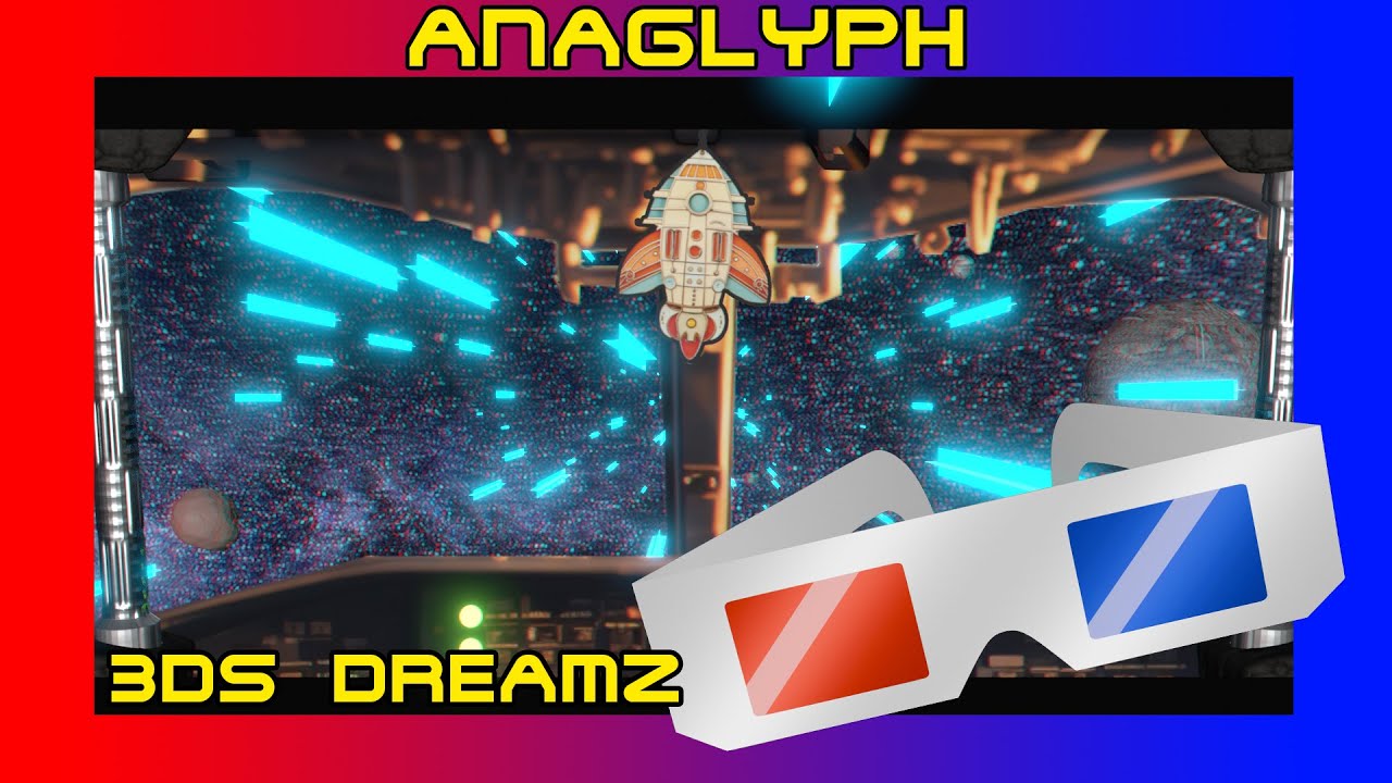 Space Ship 3d Anaglyph Experience Youtube