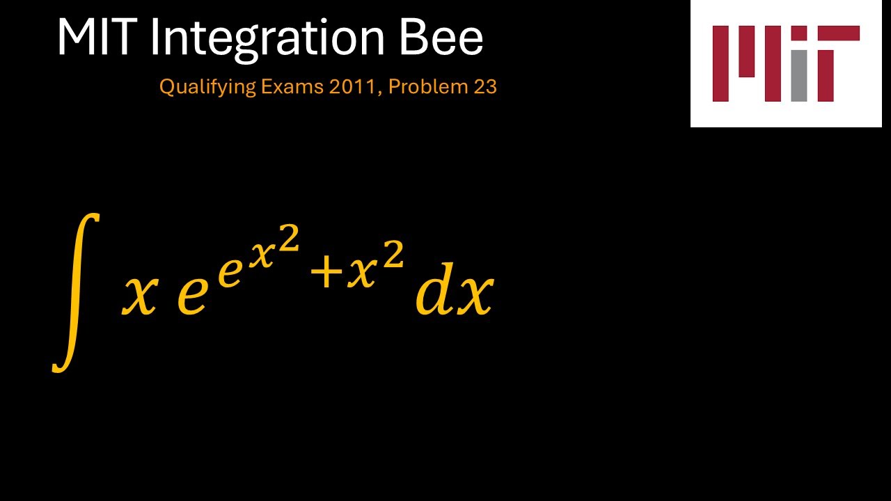 Mit 2011 Integration Bee Qualifying Exams Problem 23 Youtube