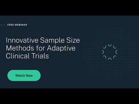 Innovative Sample Size Methods For Adaptive Clinical Trials Youtube