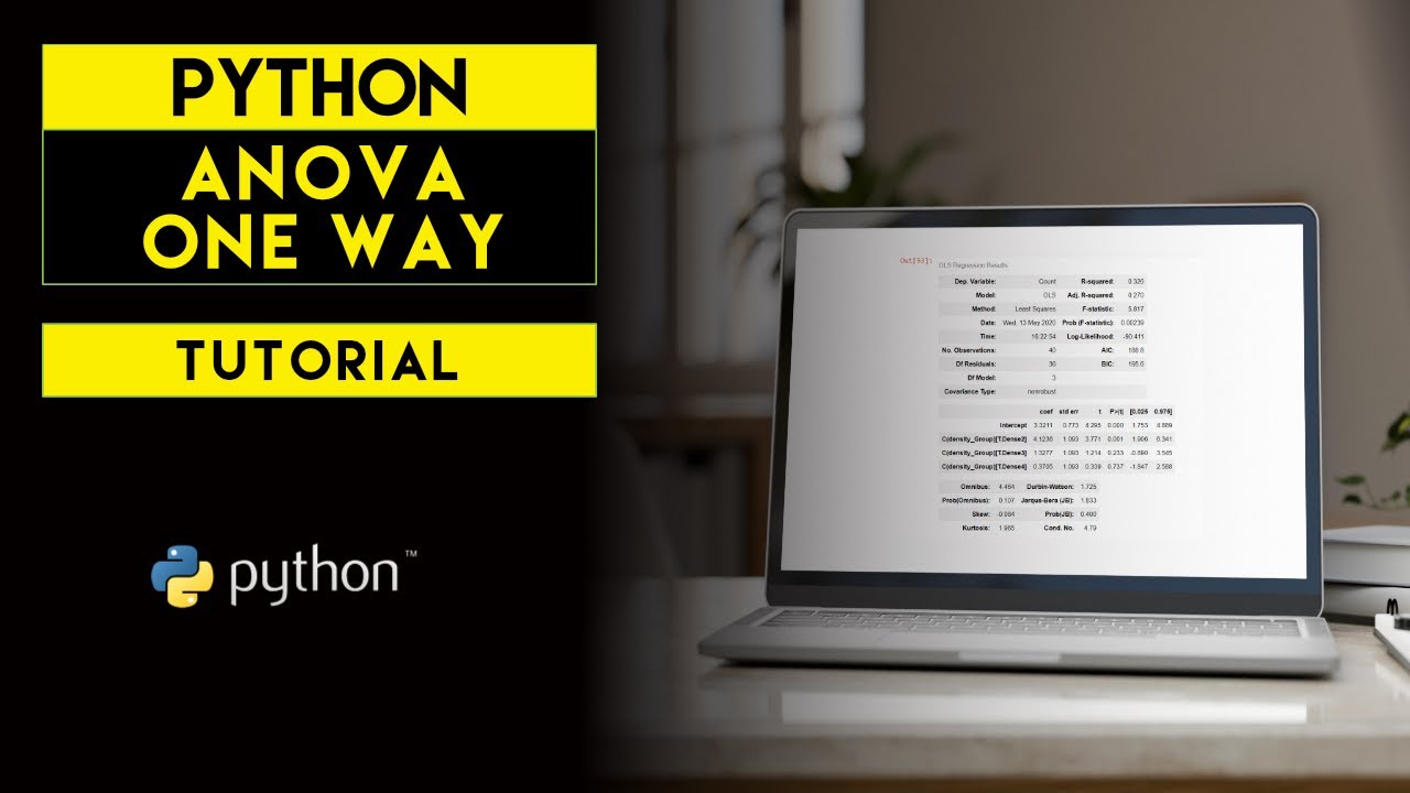One Way Anova Con Python Youtube