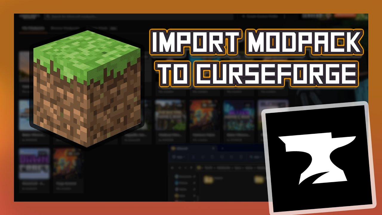 Easy Guide Importing Minecraft Modpacks Into Curseforge Youtube