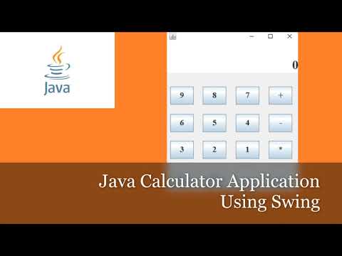 Simple Calculator Application In Java Using Swing Youtube