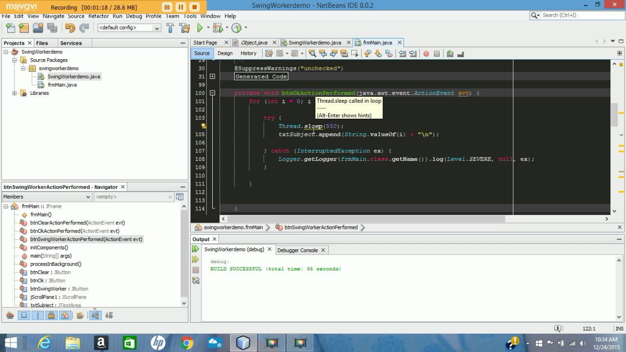 Java Swingworker Demo Youtube