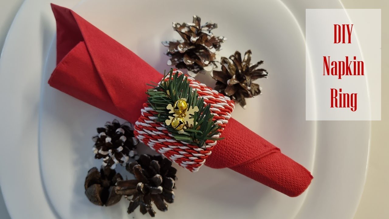 Diy Tutorial Easy Christmassy Napkin Ring Youtube