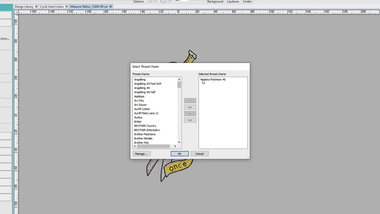 Hatch Toolboxes Customize Design Ht 03 10 Select Thread Charts Youtube
