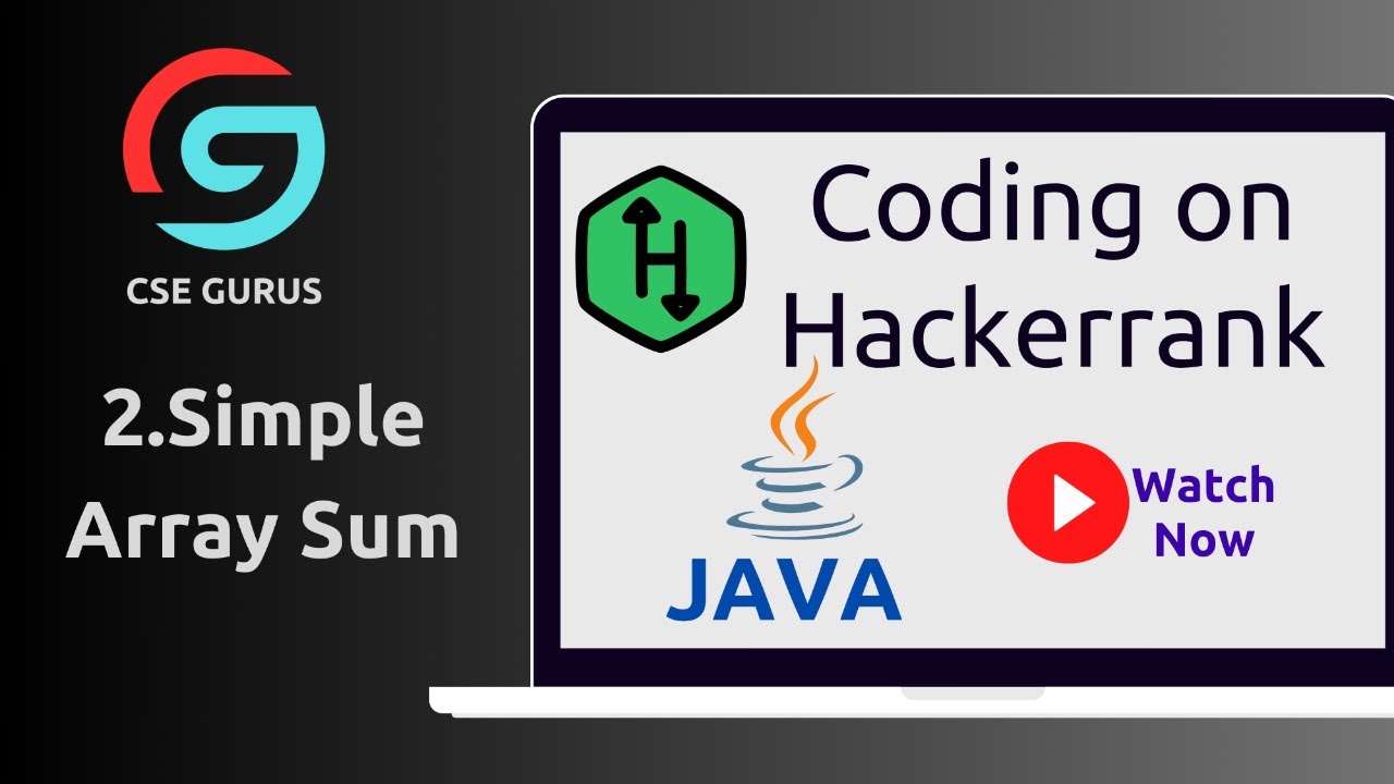 2 Simple Array Sum Hackerrank Java Youtube