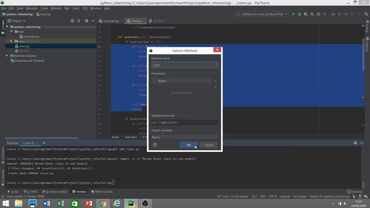 Refactoring Python Youtube