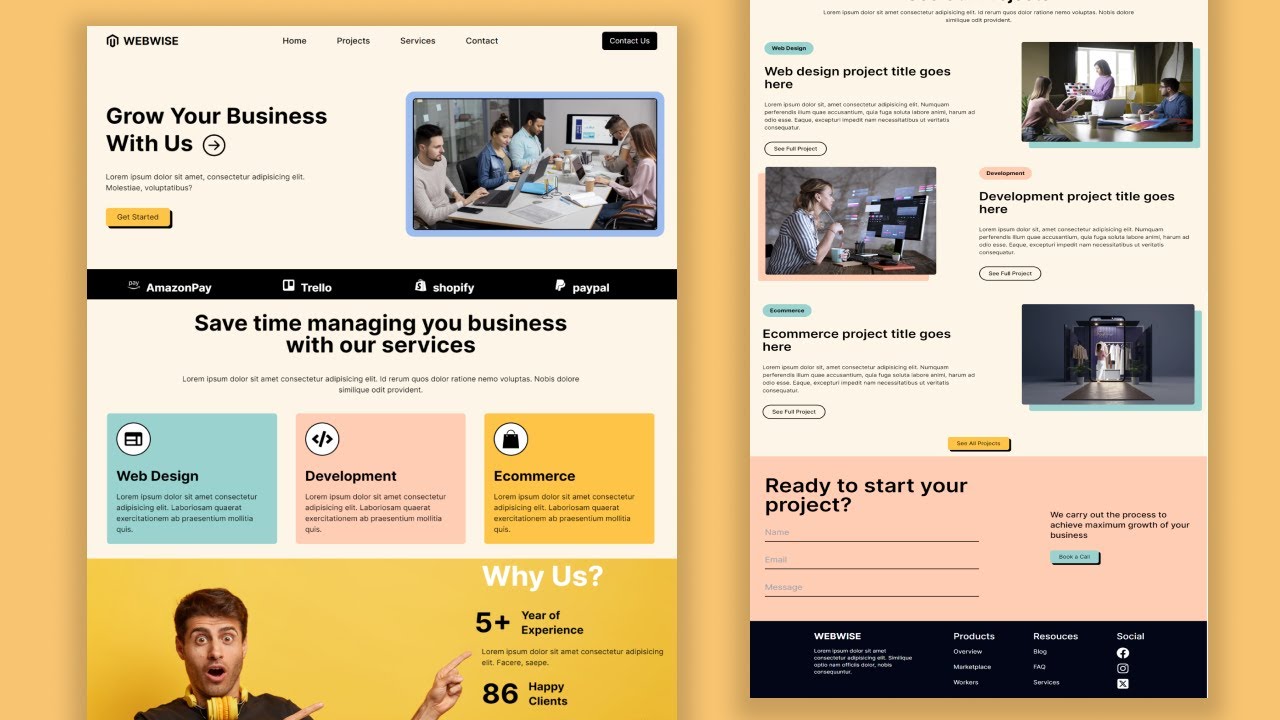 Complete Responsive Agency Web Using Nextjs14 Reactjs Tailwind Css