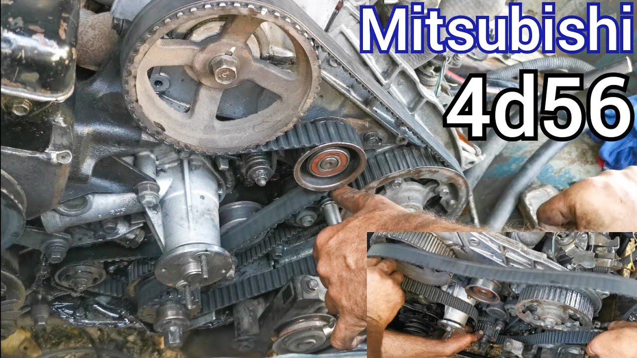 How To Mitsubishi Pajero Engine Timing Belt Install Youtube