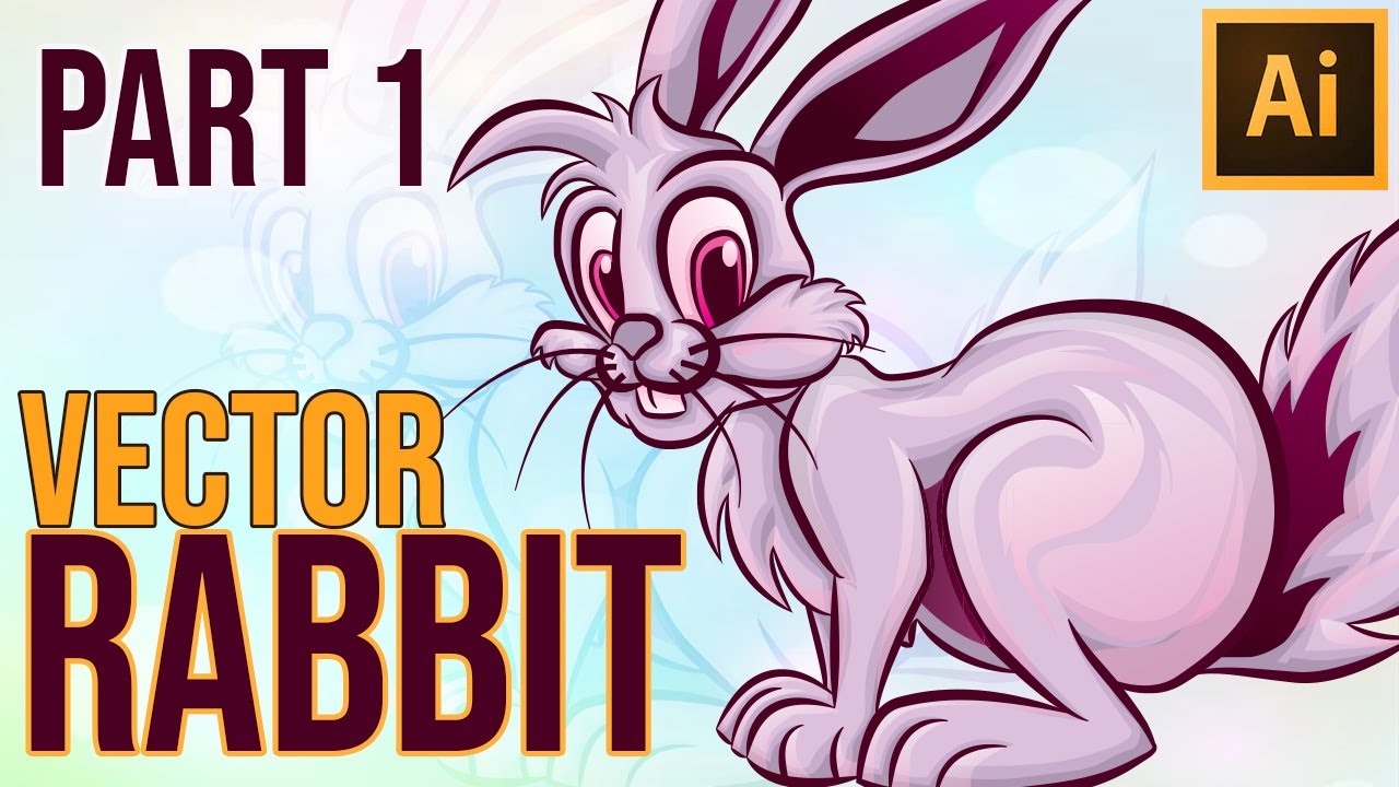 Adobe Illustrator Tutorial How To Draw Rabbits Are Looking For Food