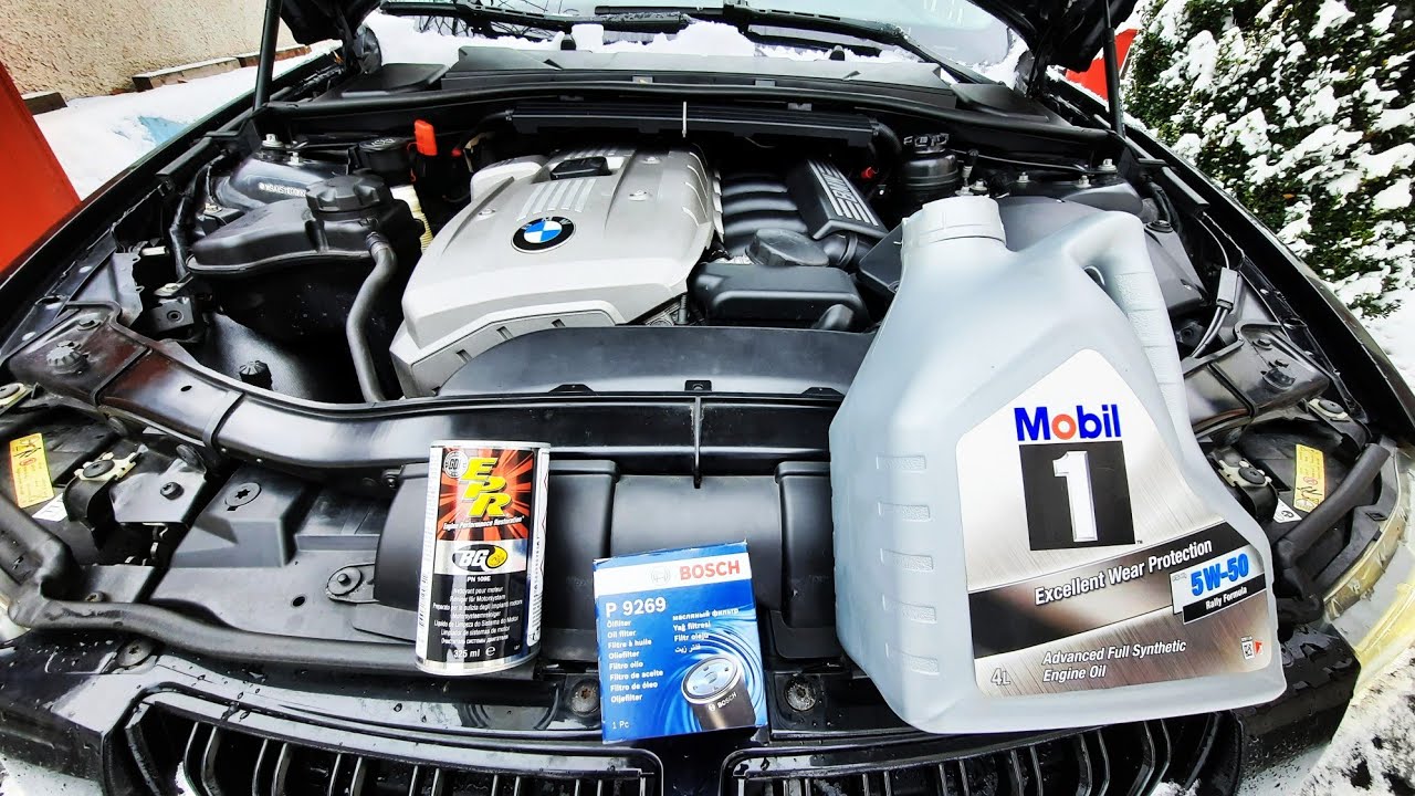Bmw N52 Engine Flush And Oil Change Youtube