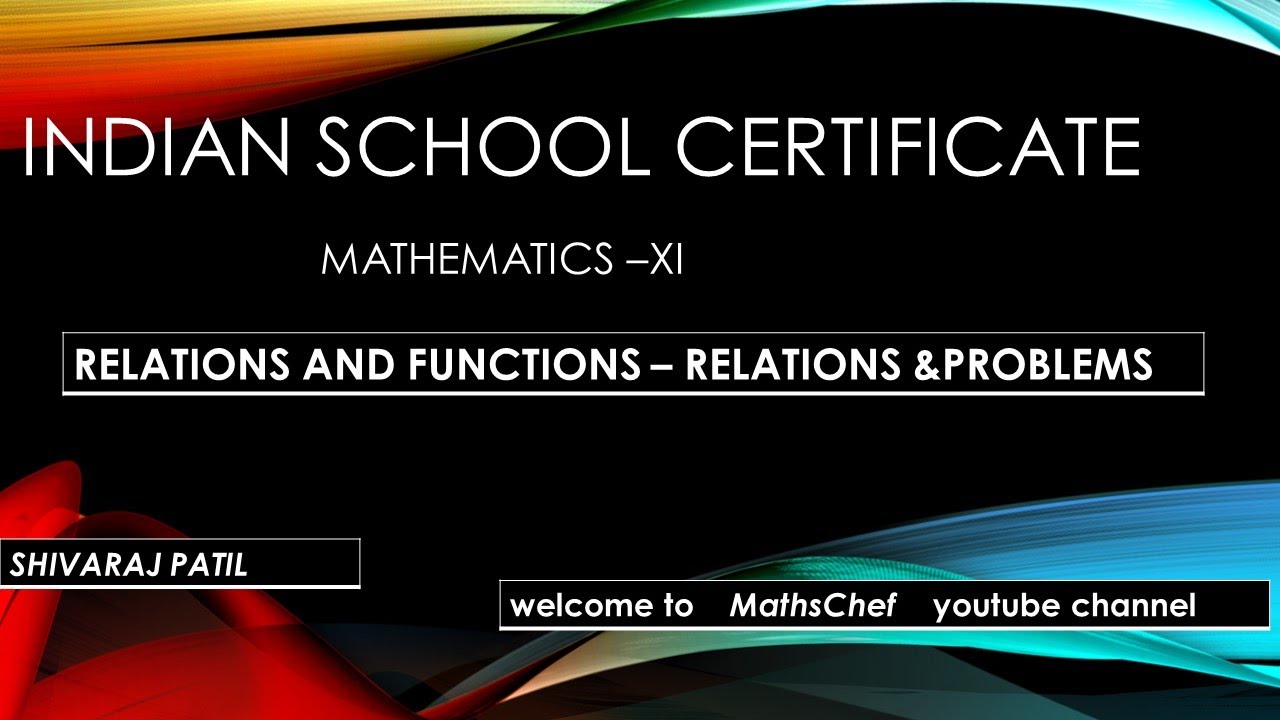 Relations Examples Youtube