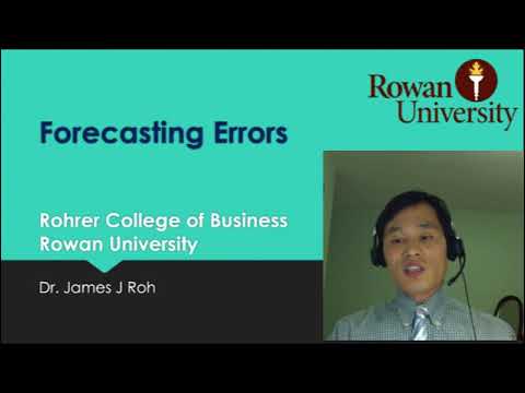 Operations Management Lecture 06d Forecasting Error Youtube