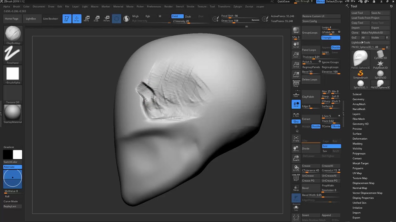 Skull Sculpting Youtube