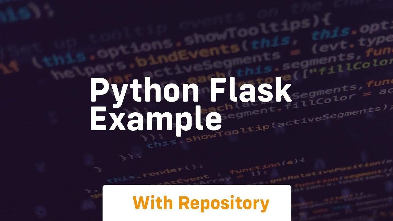 Python Flask Example Youtube