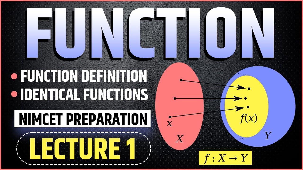 Function Lecture 1 Function Definition Identical Functions