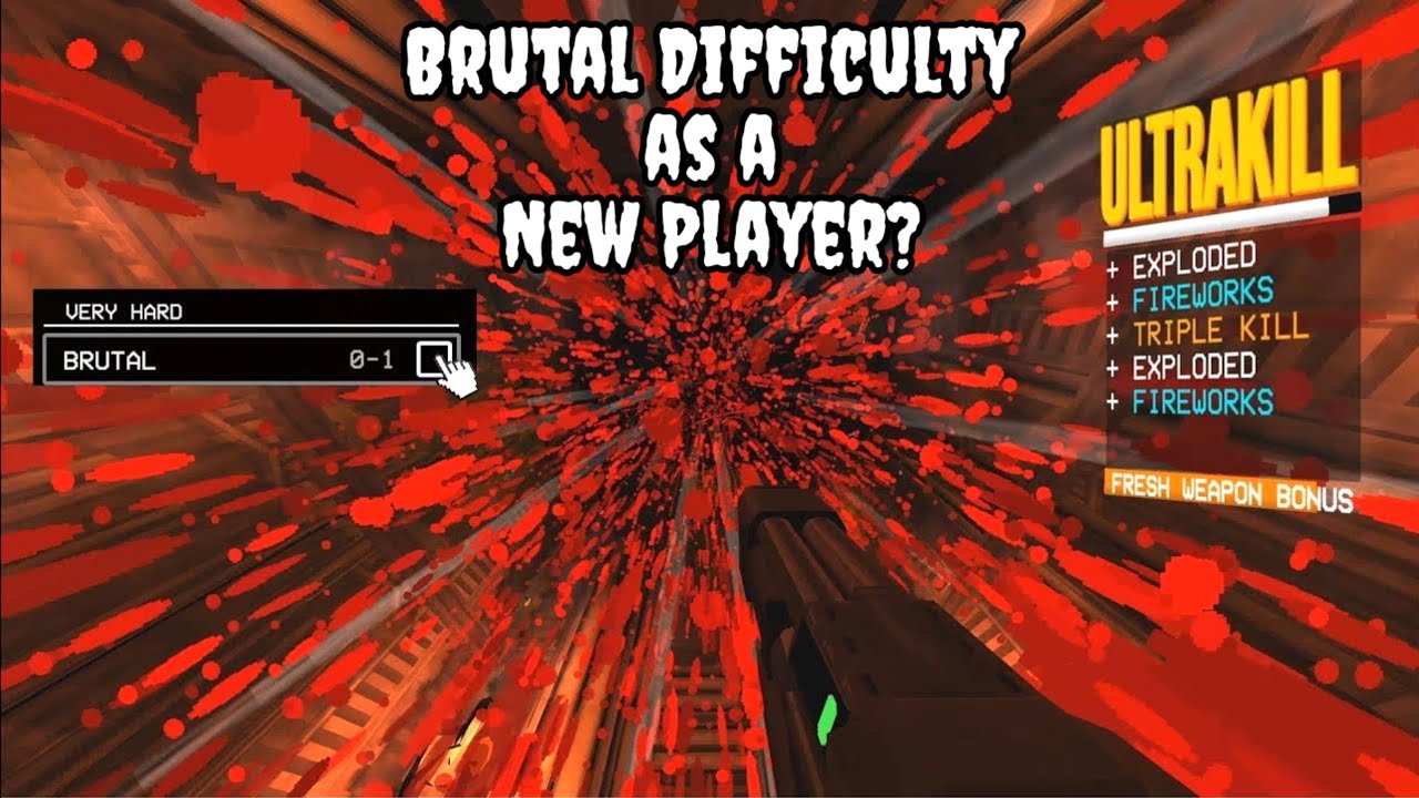 I Tried Brutal Difficulty As A New Player In Ultrakill Youtube