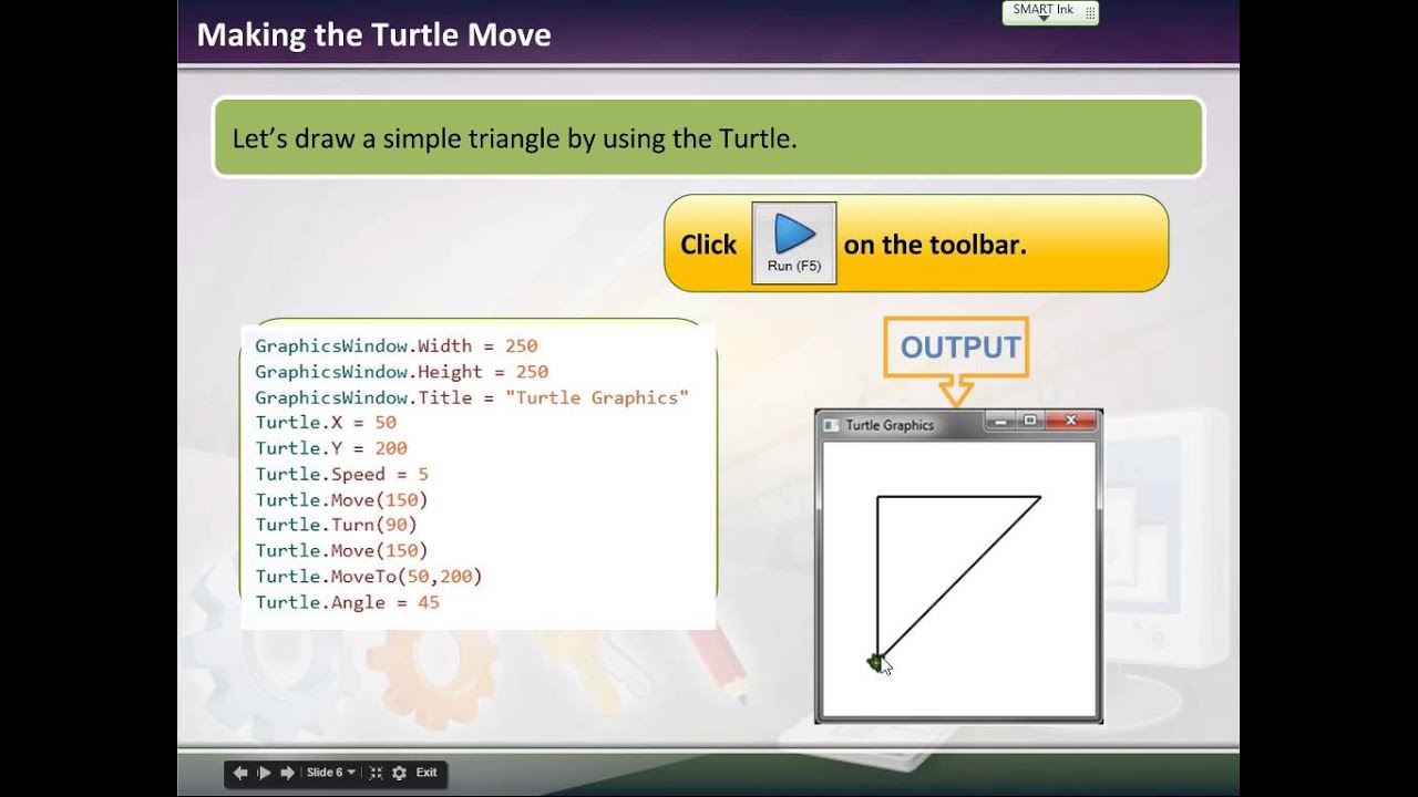 Small Basic Tutorial 2 2 Graphics Window Turtle Graphics Youtube