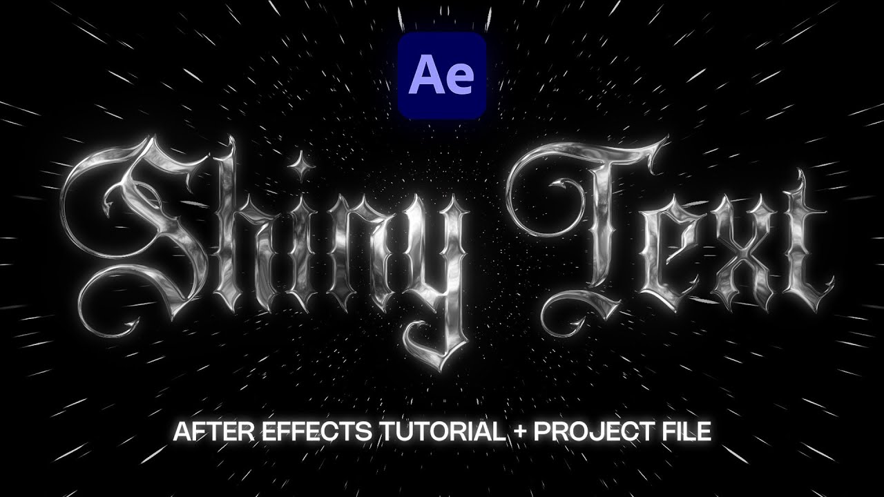 How To Create A Shiny Chrome Text Animation In After Effects Youtube