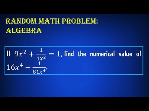 Random Math Problem Algebra Youtube
