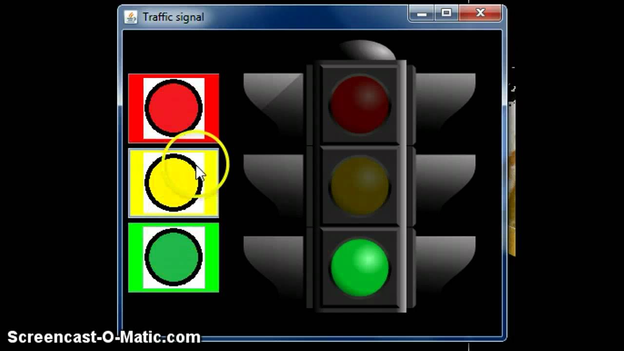 Java Gui Traffic Light Youtube