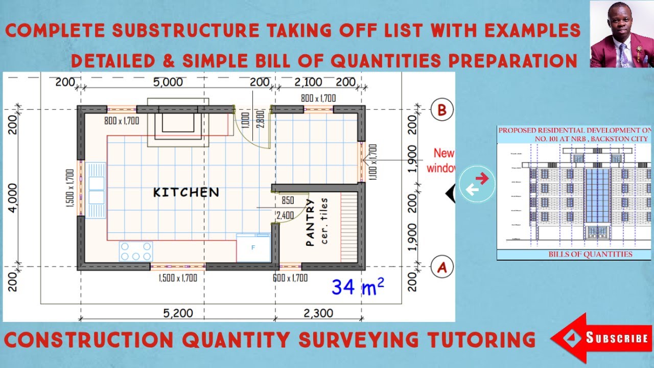 Complete Substructure Taking Off List Breakdown With Examples Basics