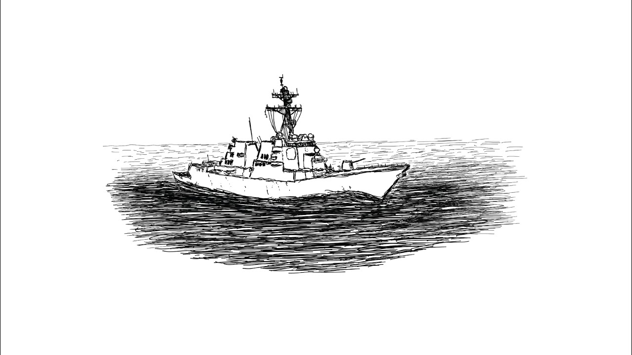 How To Draw An Arleigh Burke Class Destroyer – Eroppa