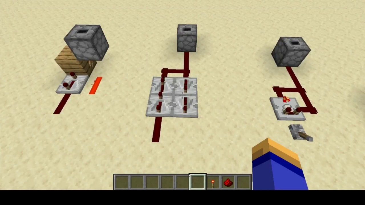 Minecraft 3 Basic Redstone Clocks Youtube