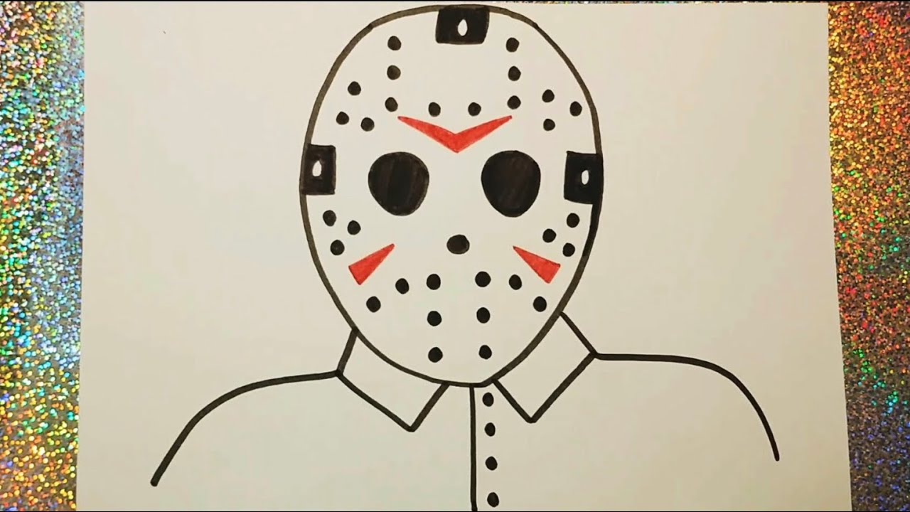 Cómo Dibujar La Máscara De Jason Voorhees Como Dibujar La Máscara De