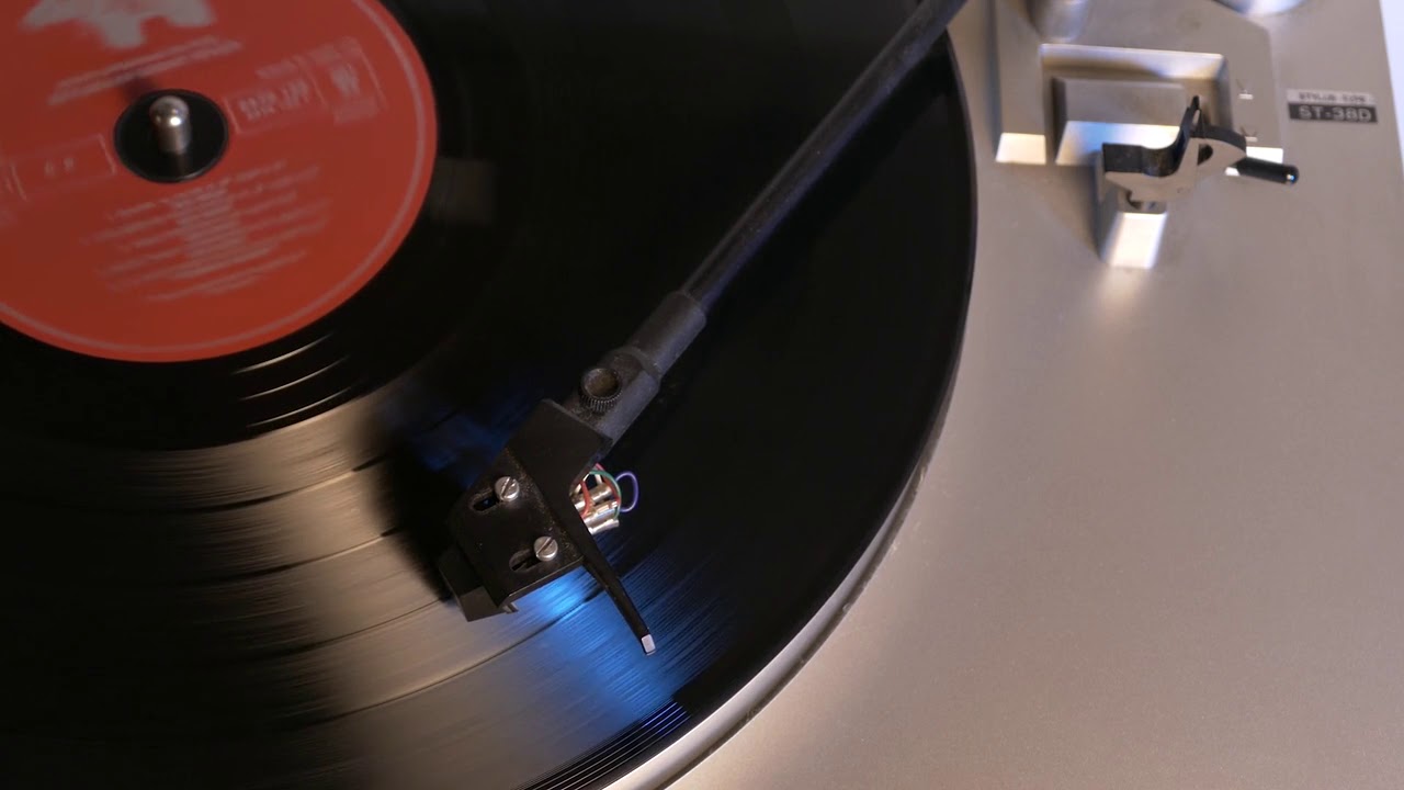 Plato Giratorio Musica Retro Disco De Acetato Girando Acetate